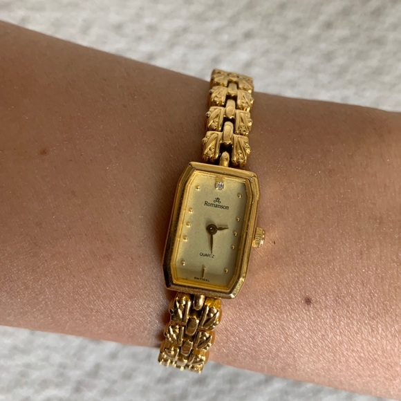 Romanson | Accessories | Romanson 23k Gold Plated Watch | Poshmark